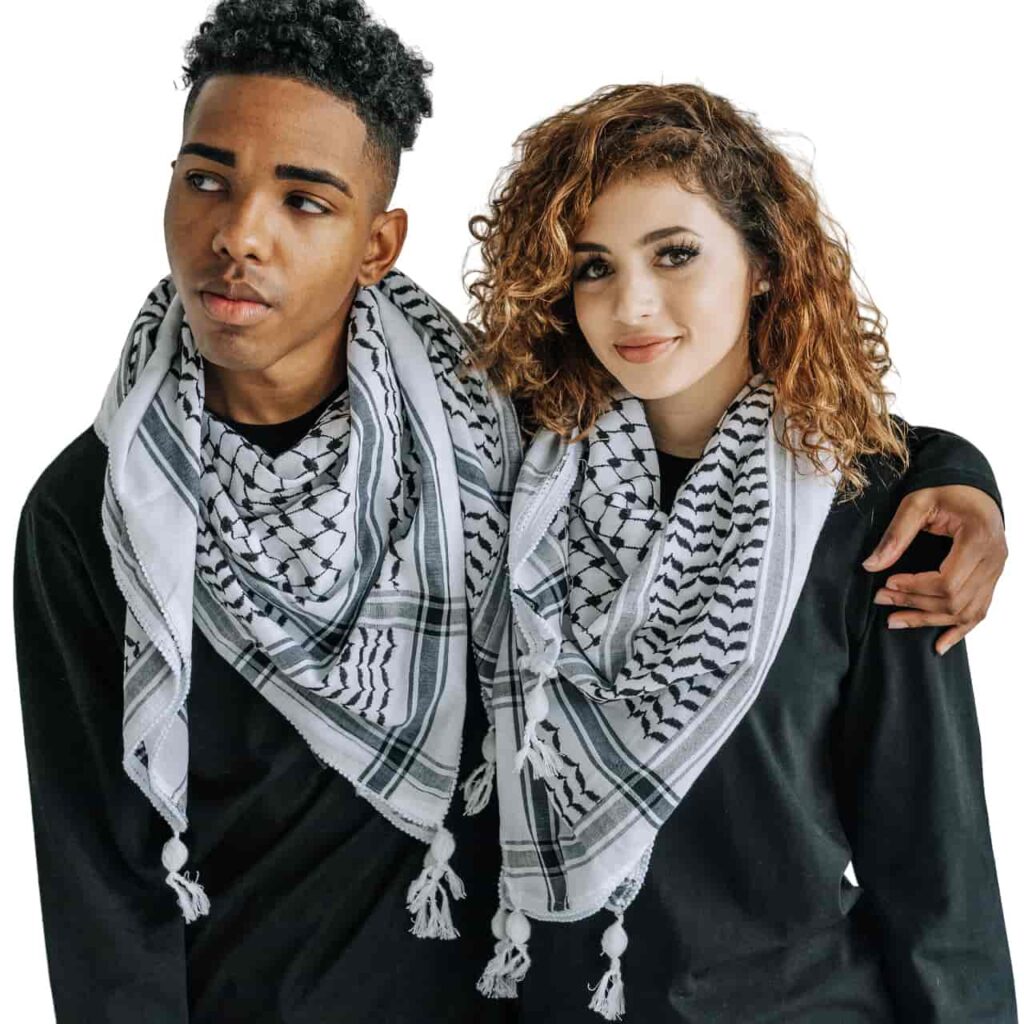Keffiyeh Scarf Palestinian Shemagh - HERBS SOUQ